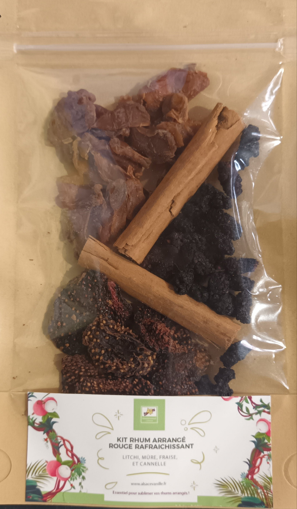 Kit Rhum Arrangé Rouge Rafraichissant – Alsace vanille et épices SAS